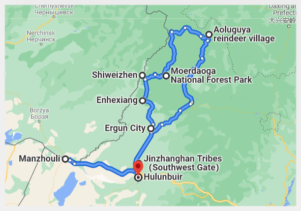 Hulunbuir-Major-Attractions-Road-Map – China Travel Tips