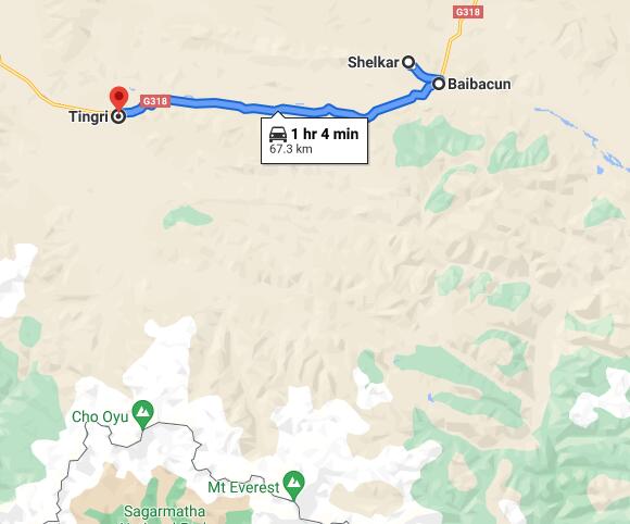 Tingri-County-Map – China Travel Tips